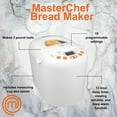 MasterChef 2lb Electric Bread Machine, Gluten-Free Sourdough Maker with ...