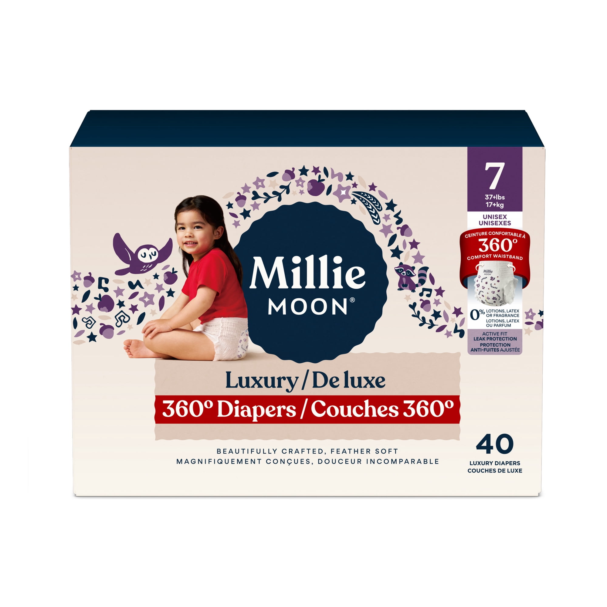 Click here for Millie Moon Luxury 360 Diapers  Size 7  40 Count prices