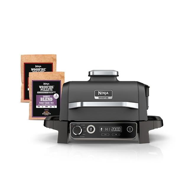 Ninja OG701 Woodfire Outdoor Grill & Smoker 7-in-1 Master Grill BBQ ...