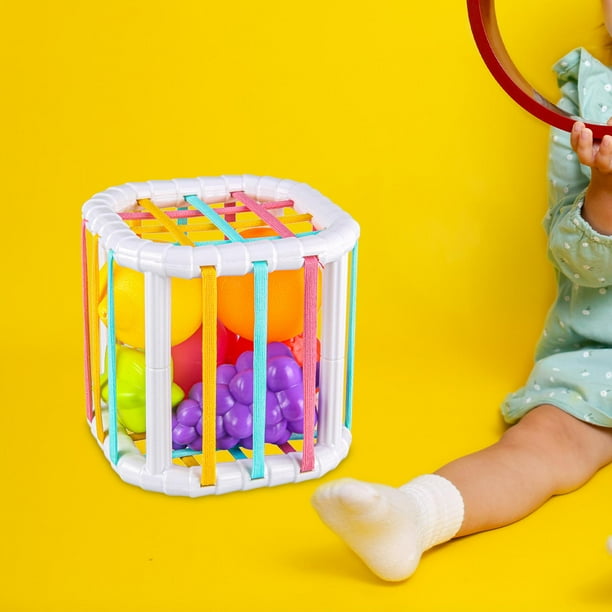 Clasificador de formas de bebé, bandas elásticas coloridas, juguete ...