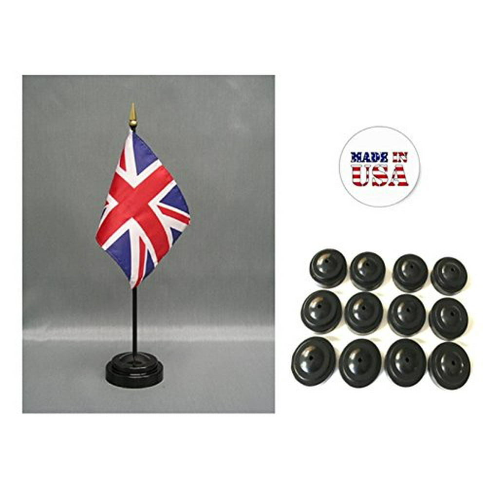 Box of 12 United Kingdom (British) 4"x6" Miniature Desk & Table Flags ...