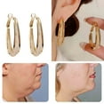 Clearance!EARSTMAKEUP Lymphatic Earrings For Women Gold Silver ...