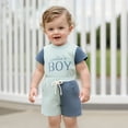 Bigetiay Kids Shorts Tee Summer Lightweight Boys Outfit, Size 10-11 ...