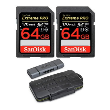 SanDisk Extreme PRO 128GB SDXC UHS-I Memory Card, 200MB/s, 2-pack ...