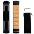 Pocket Guitar Practice Neck, Finger Exercise 6 String Portable Guitar ...