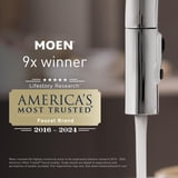 Moen Voss Brushed Nickel Two-Handle Roman Tub Faucet Includes Hand ...
