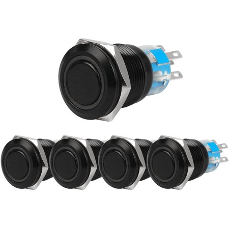 HSD 19mm Momentary Push Button Switch with Led Light,Waterproof DIY On ...