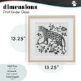 Monochrome Detail Leopard Birch Framed Print Under Glass, design by ...