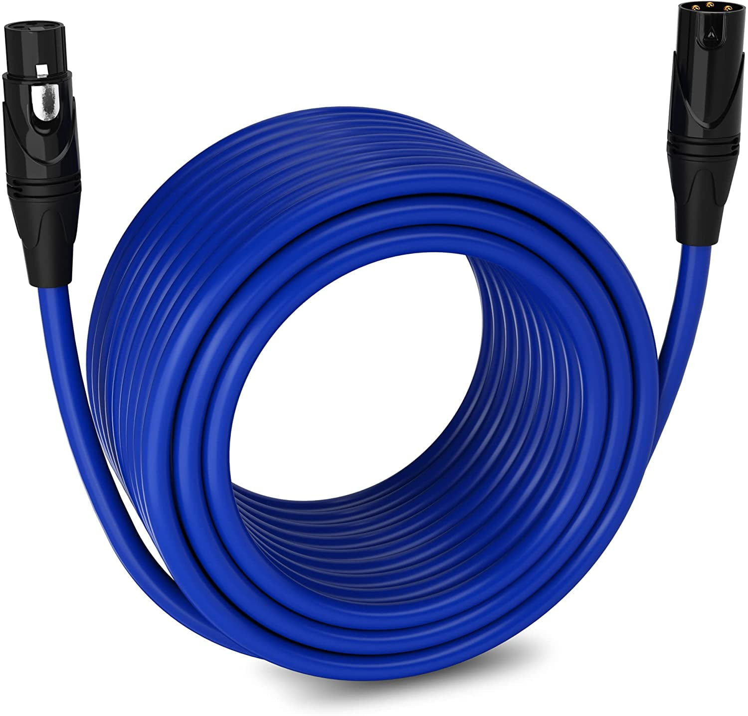 LyxPro 100 feet Microphone XLR Cable, Male to Female, 3 Pin Mic Cable ...