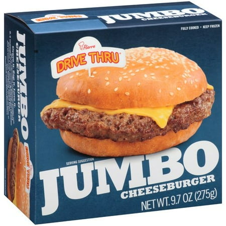 Pierre Drive Thru Jumbo Cheeseburger, 9.7 oz - Walmart.com