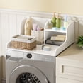 27.5" Washer Dryer Countertop with Shelf,Laundry Countertop with Anti ...