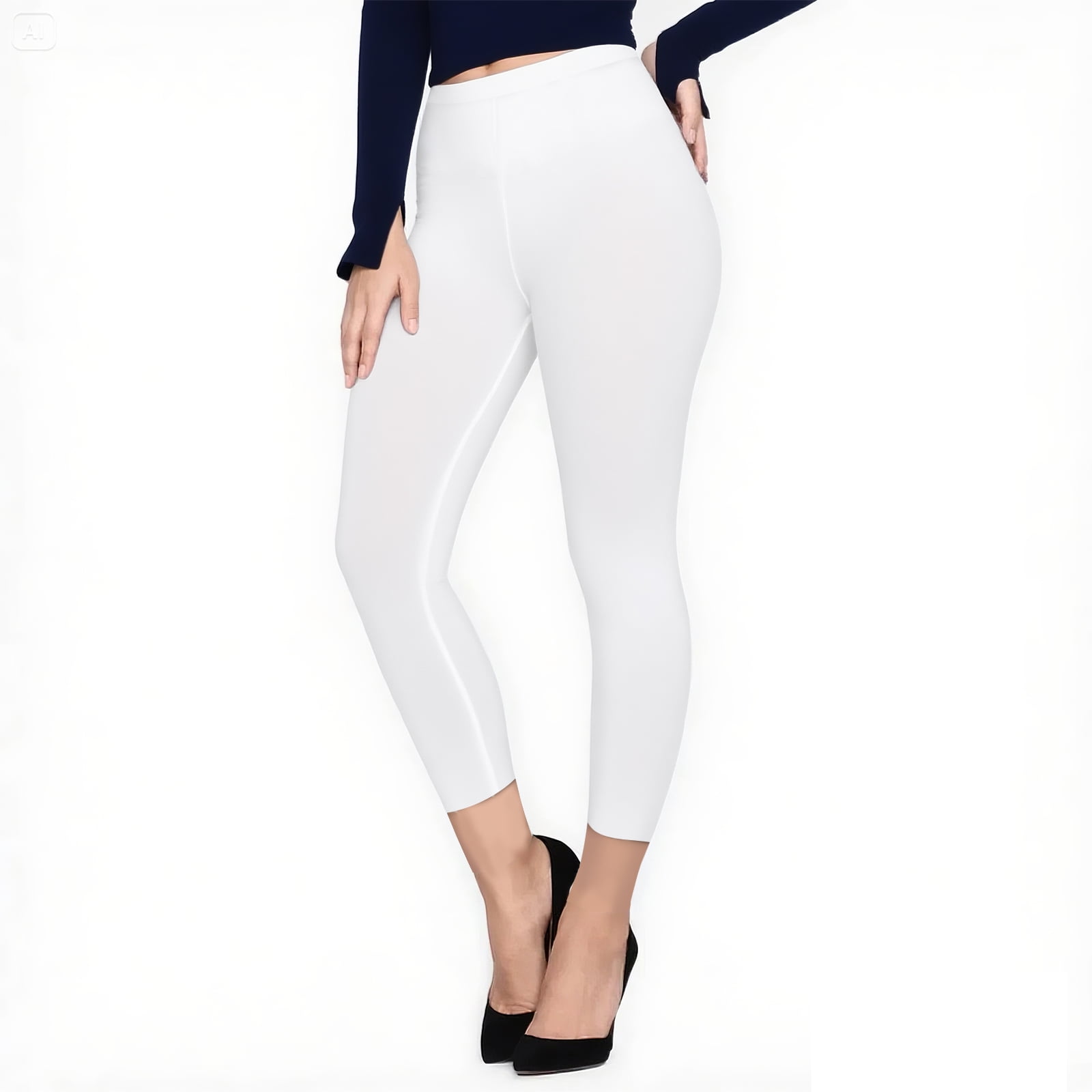 Click here for Hitime High Waisted Capri Leggings For Women Tummy... prices