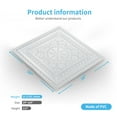 Art3d 12-Pack PVC Drop Ceiling Tiles Glue up Ceiling Tiles,24"x24 ...