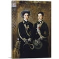 ARTCANVAS Twins Portrait Kate Edith And Grace Maud Hoare 1876 Canvas ...