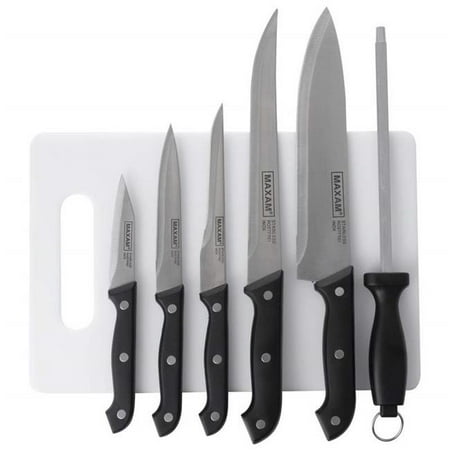 Maxam CT82MB Cutlery Set with Cutting Board - 7 Piece | Walmart Canada