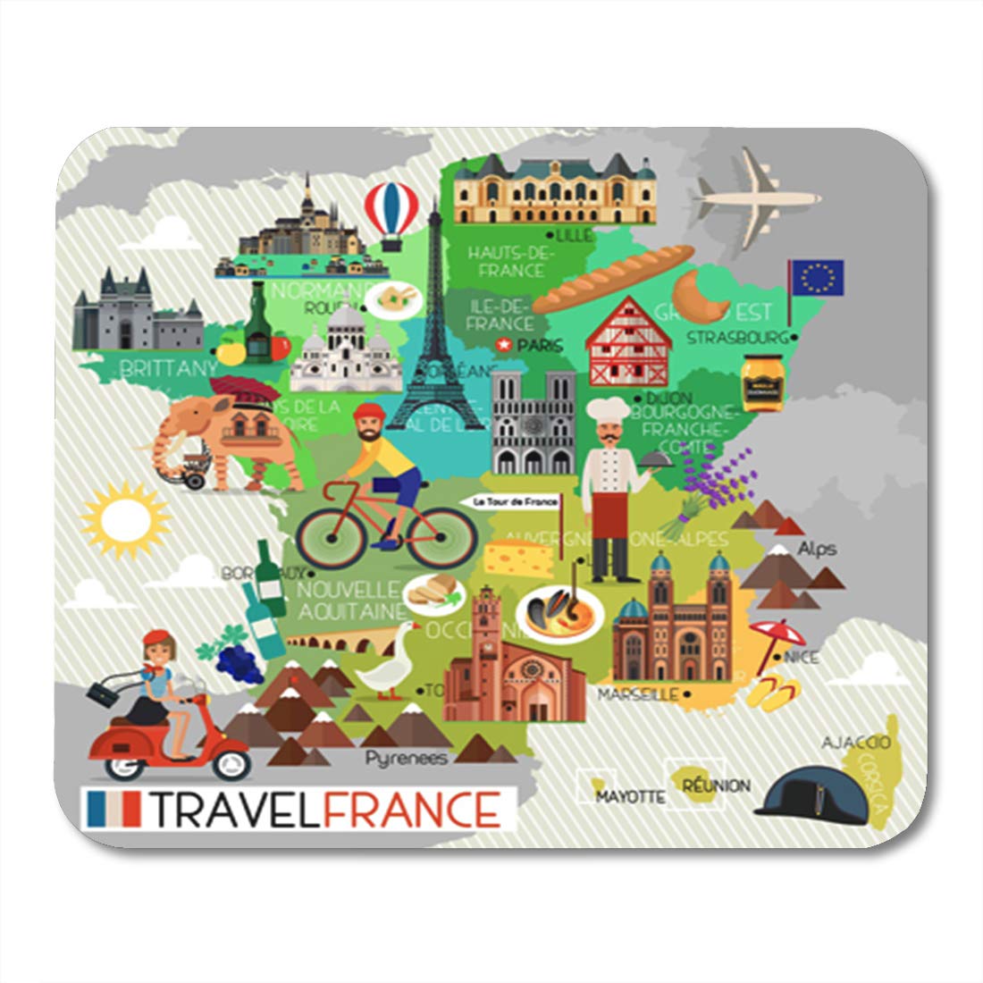 SIDONKU Culture France Travel Map French City Alps Paris Europe ...