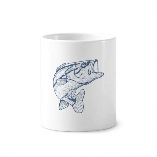 Grain Blue Big Fish Toothbrush Pen Holder Mug Cerac Stand Pencil Cup ...