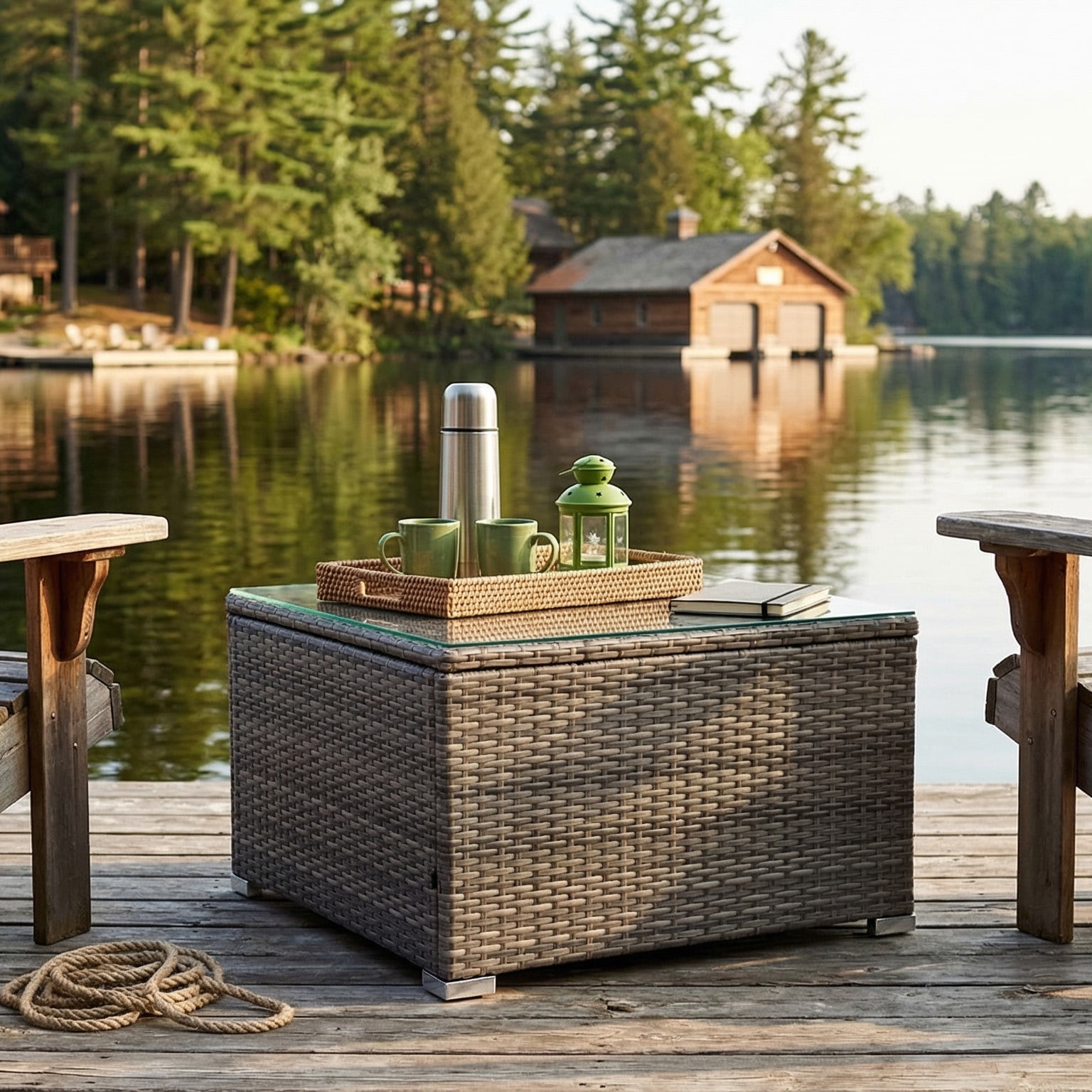 Click here for Corliving Parksville Resin Wicker And Steel Square... prices