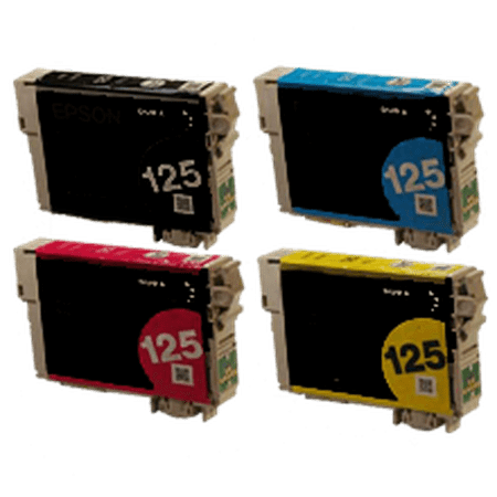 Zoomtoner Compatible EPSON T125 INK / INKJET Cartridge Set Black Cyan ...