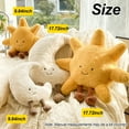 9.8inch Sun and Moon Plush Toy - Cute Smiling Celestial Animals, Soft ...