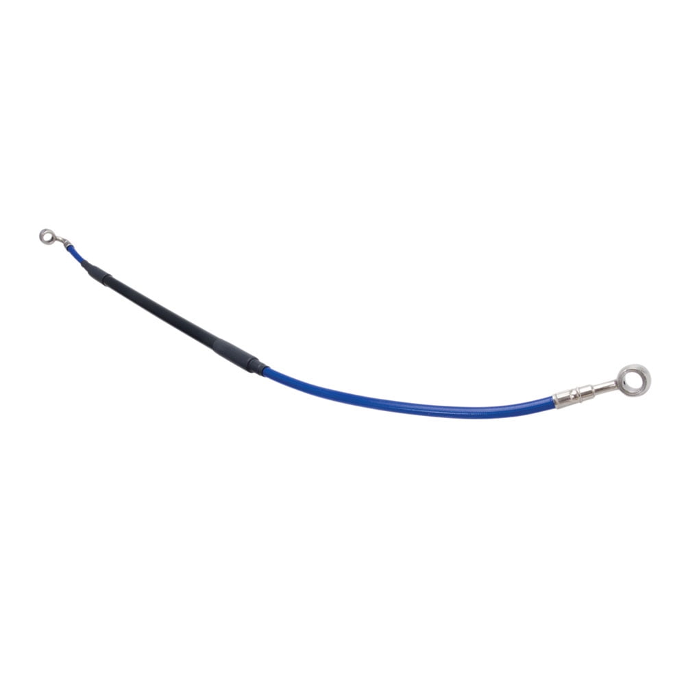 Tusk Rear Motorcycle Steel Braided Brake Line Standard Length Blue For ...