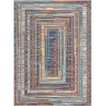 Well Woven Merle Light Blue Multicolor Area Rug 7'10" x 9'10" Geometric ...
