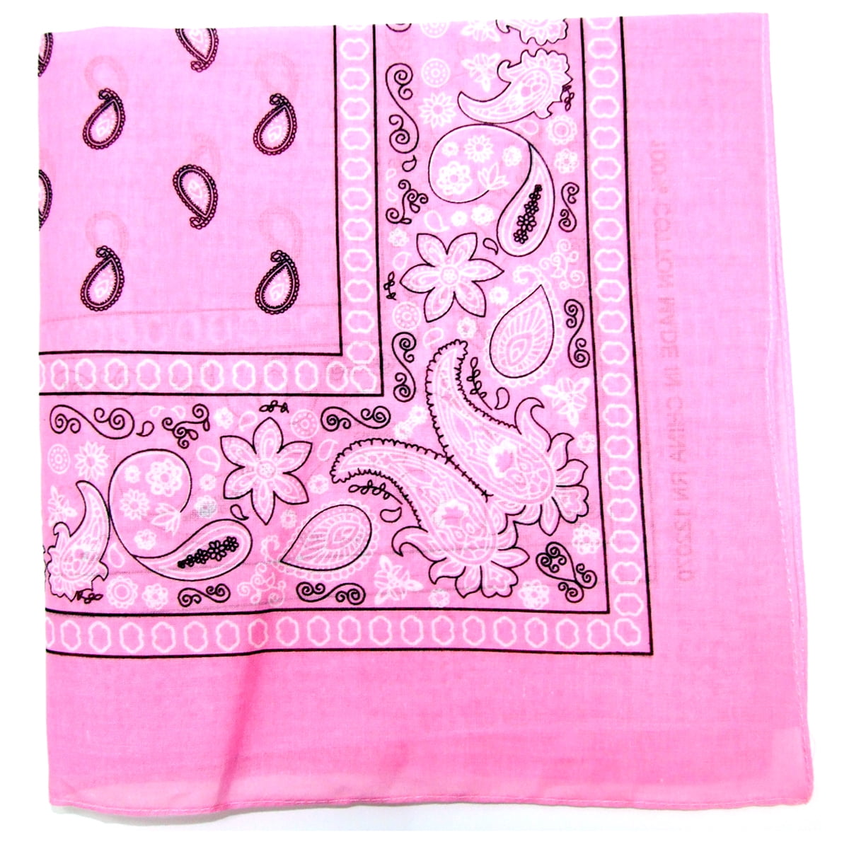 Paisley One Dozen Cowboy Bandanas (Light Pink, 22 X 22 in) - Walmart.com