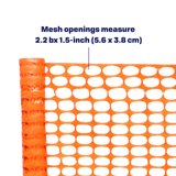 BISupply 4x1000 ft Orange Temporary Plastic Fencing for Garden and Work ...