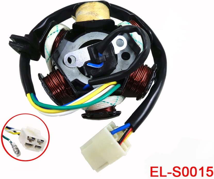 6 Coil Magneto Stator Alternator for GY6 50cc 110cc 150cc Chinese ...
