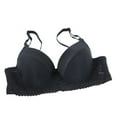 Xijirk Women Plus Size Bra Lace Trim Full Coverage Seamless Daily T ...