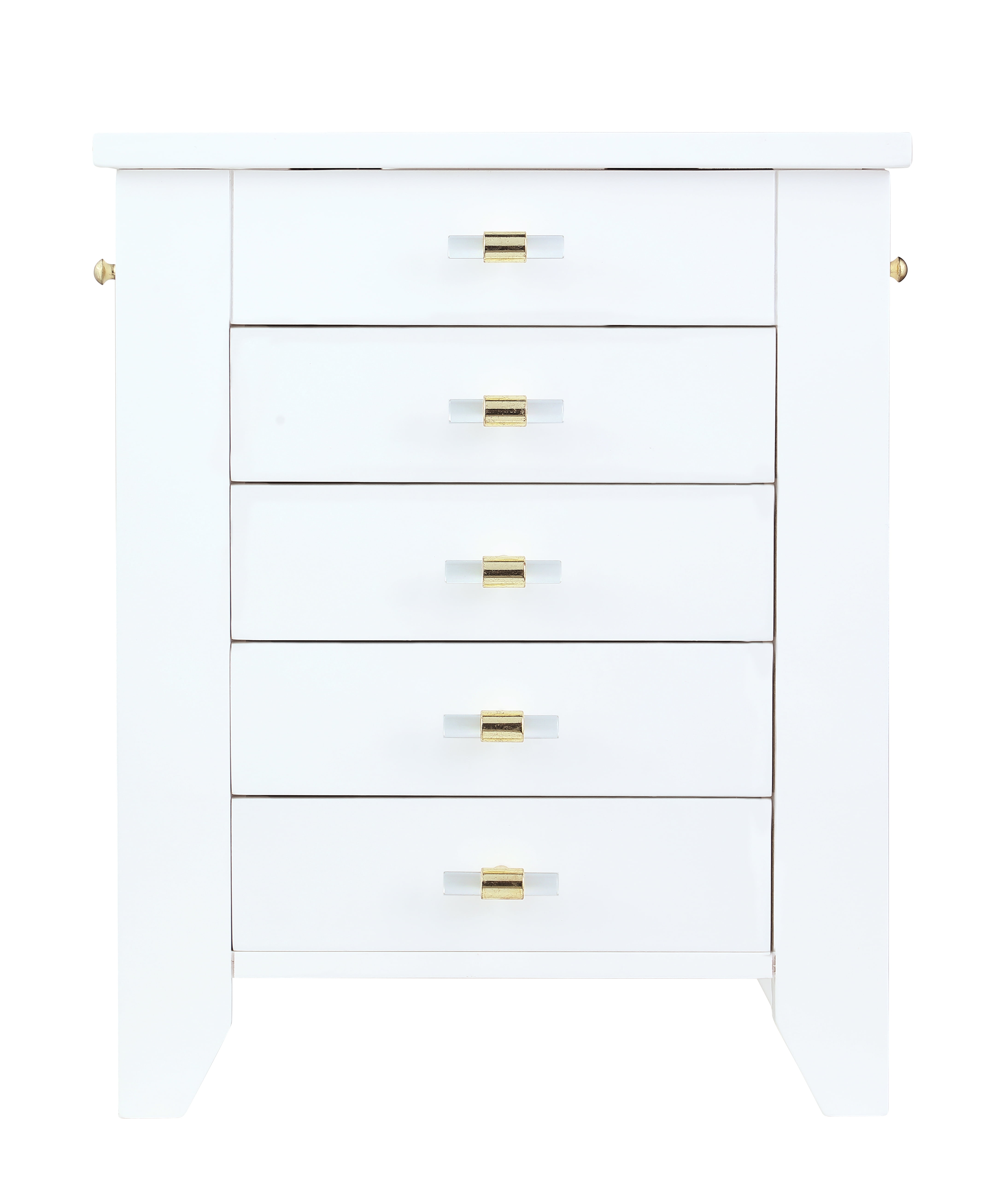 Hives and Honey Chelsea Jewelry Chest - Elegant White Modern Storage ...