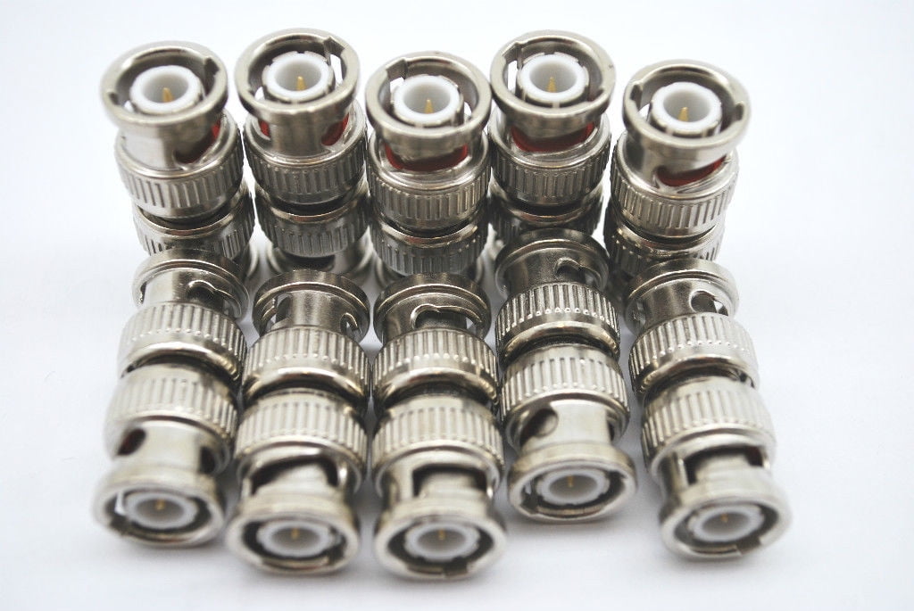 LOT 10 STEREN BNC COUPLER MALE TO MALE CONNECTORS VIDEO ADAPTER 200-133 ...