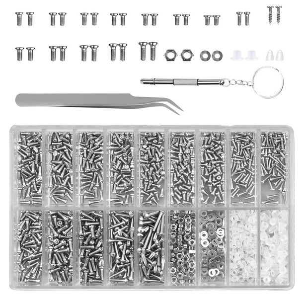 1000 Pieces Eyeglasses Repair Include Nose Pads Micro Screwdriver ...