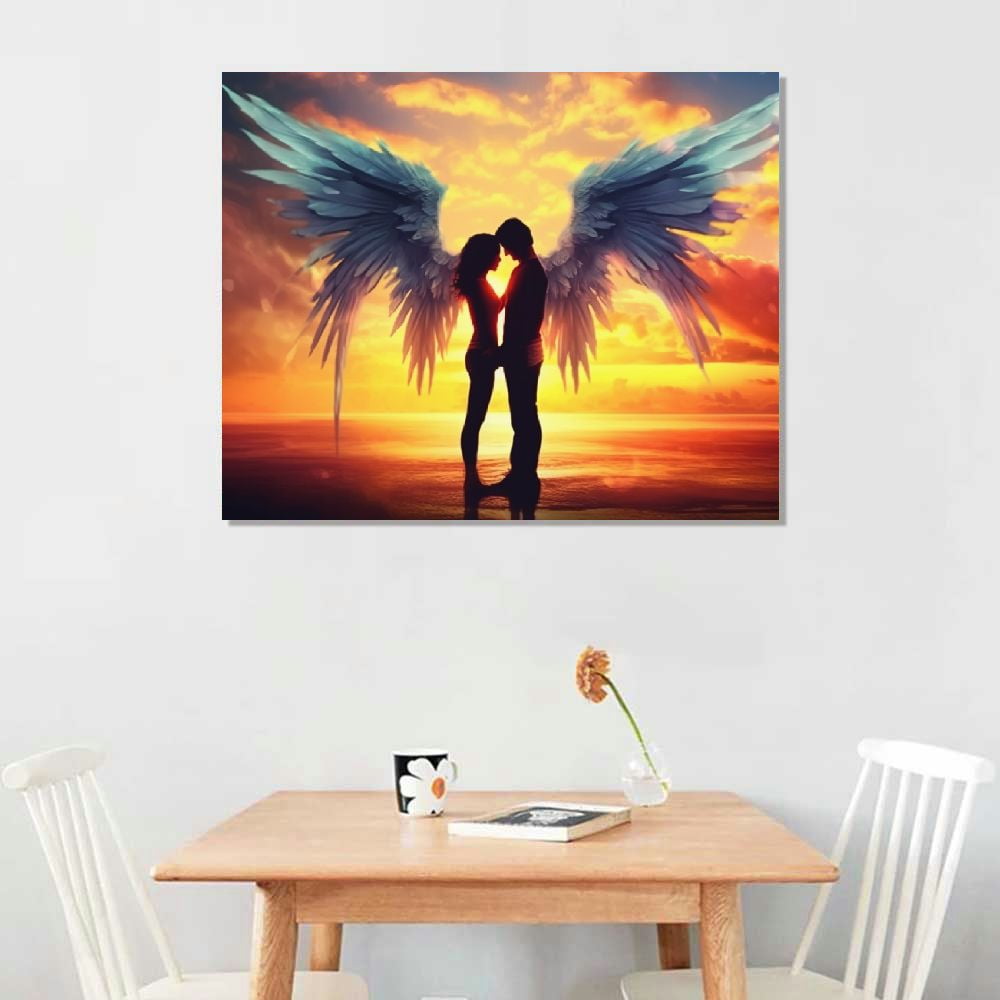 Angel wall art store