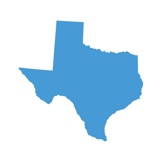 Texas Shaped Sticker Decal Die Cut - Self Adhesive Vinyl - Weatherproof ...