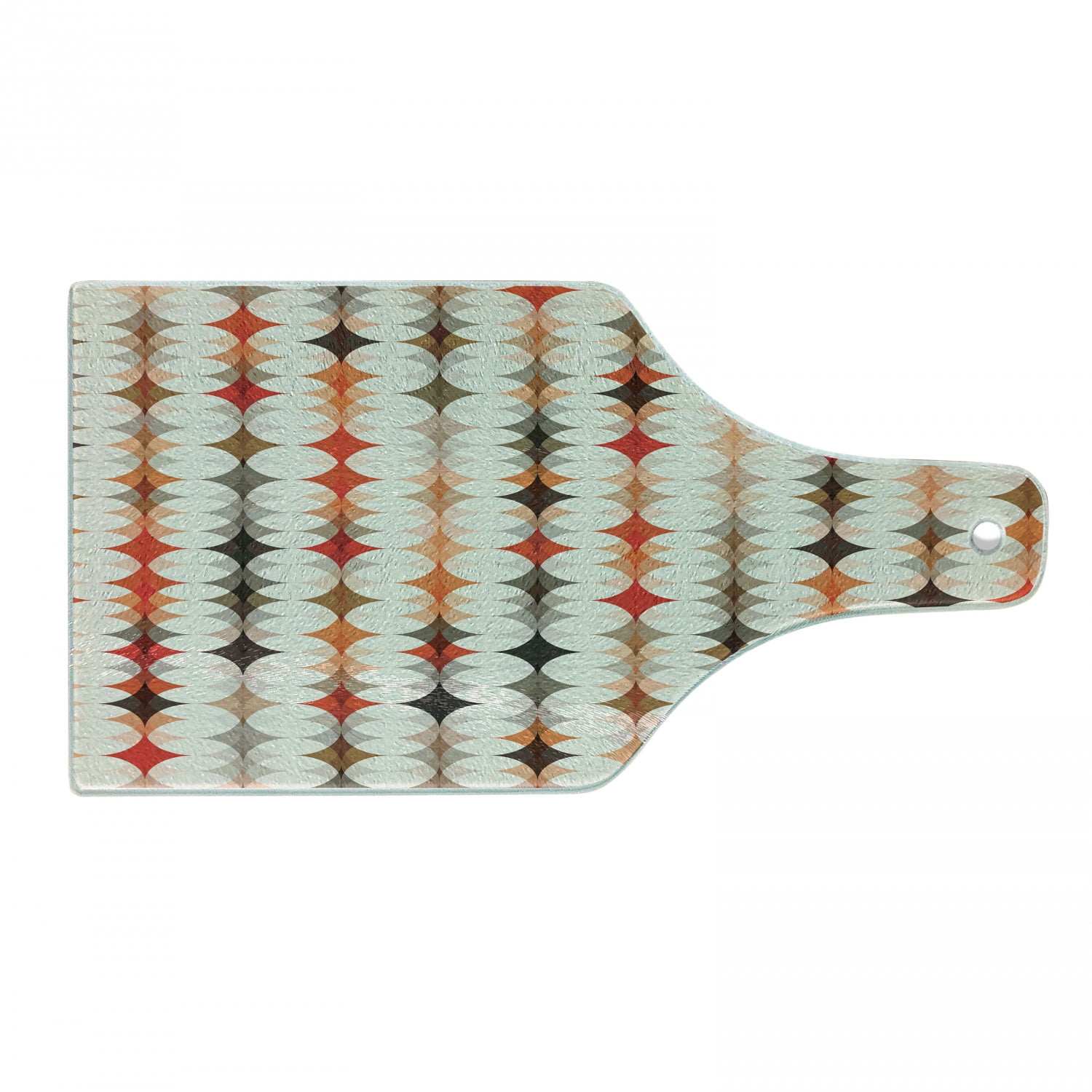 Geometric Cutting Board, Vintage Oval Pattern with Radiant Tone Effects ...