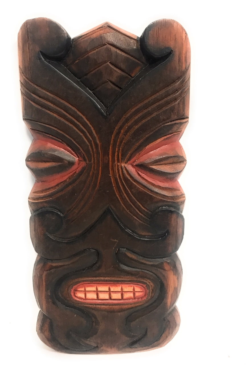 Tiki Mask Shield 8" Wall Plaque - Abstract Pop Art Culutre | #Dpt512730 ...