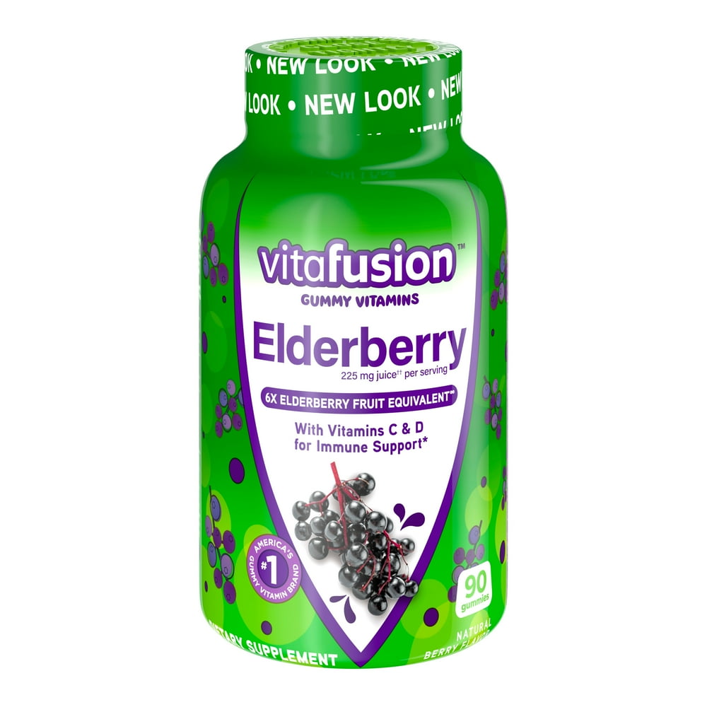 Vitafusion Elderberry Gummy Vitamins, 90ct - Walmart.com - Walmart.com