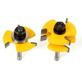 Yonico 15231q 1/4-Inch Plywood 2 Bit Plywood Tongue and Groove Router ...