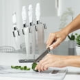 Elle Decor 5-Piece Professional Kitchen Knife Set Marble Handles ...