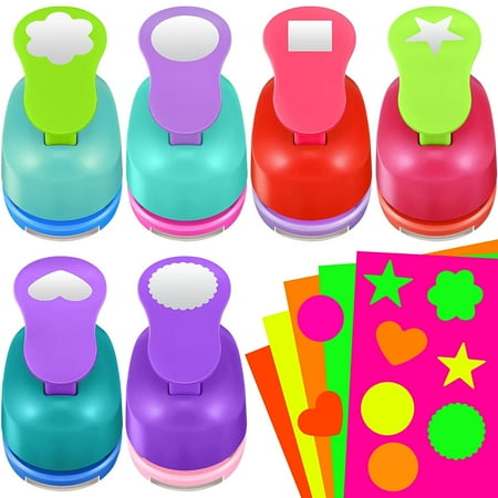 6 Pack Paper Craft Holes Punch 1 Inch Paper Punchers Scrapbook Punches ...