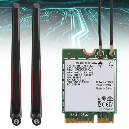 WIFI Adapter, Card 8Dbi High Gain Lower Power Consumption 5GHz Dual ...