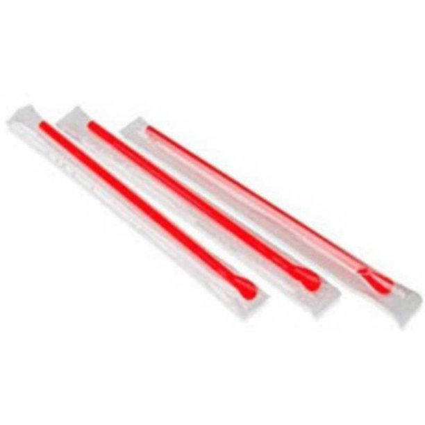 Cell O Core Red Jumbo Scoop Straw - Wrapped, 8 inch -- 5000 per case ...