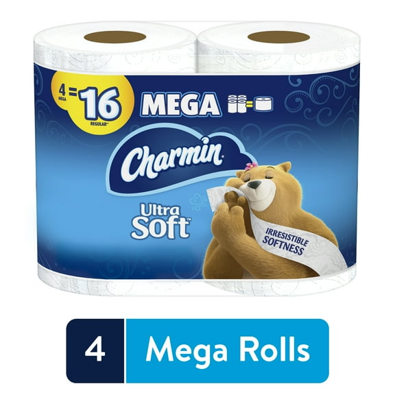 Charmin Ultra Soft Forever Roll, 3 Roll Pack, Toilet Paper - Walmart.com