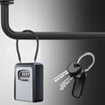 4 Digit Key Lock Box - Outdoor Portable Combination Key Safe ...