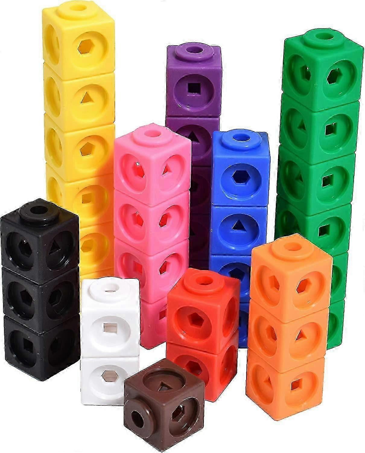 For 2024 Math Cubes - Set Of 100 - Linking Cubes For Early Math ...
