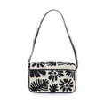 Scoop Women's Beaded Flap Shoulder Bag, Black/White - Walmart.com