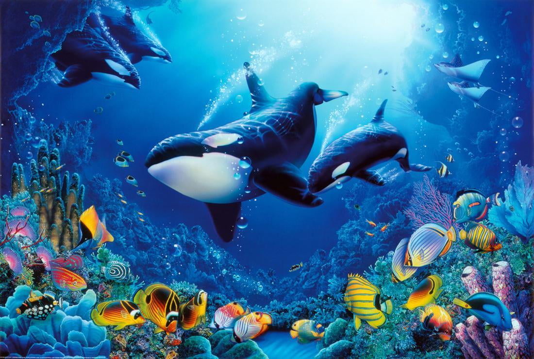 Underwater Ocean Scene Wallpaper