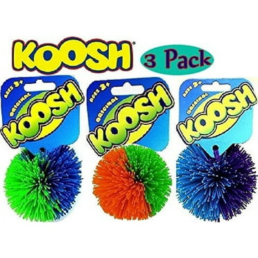 ORIGINAL Koosh Balls - Set of 3 Soft Toy Gift Bundle with Hang Tags ...
