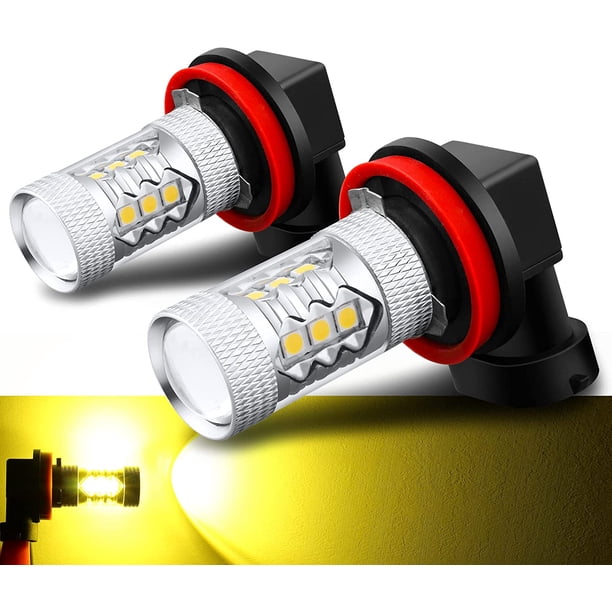 Alla Lighting H11 H8 LED Bulbs 3000K Golden Yellow H16 Fog Light ...
